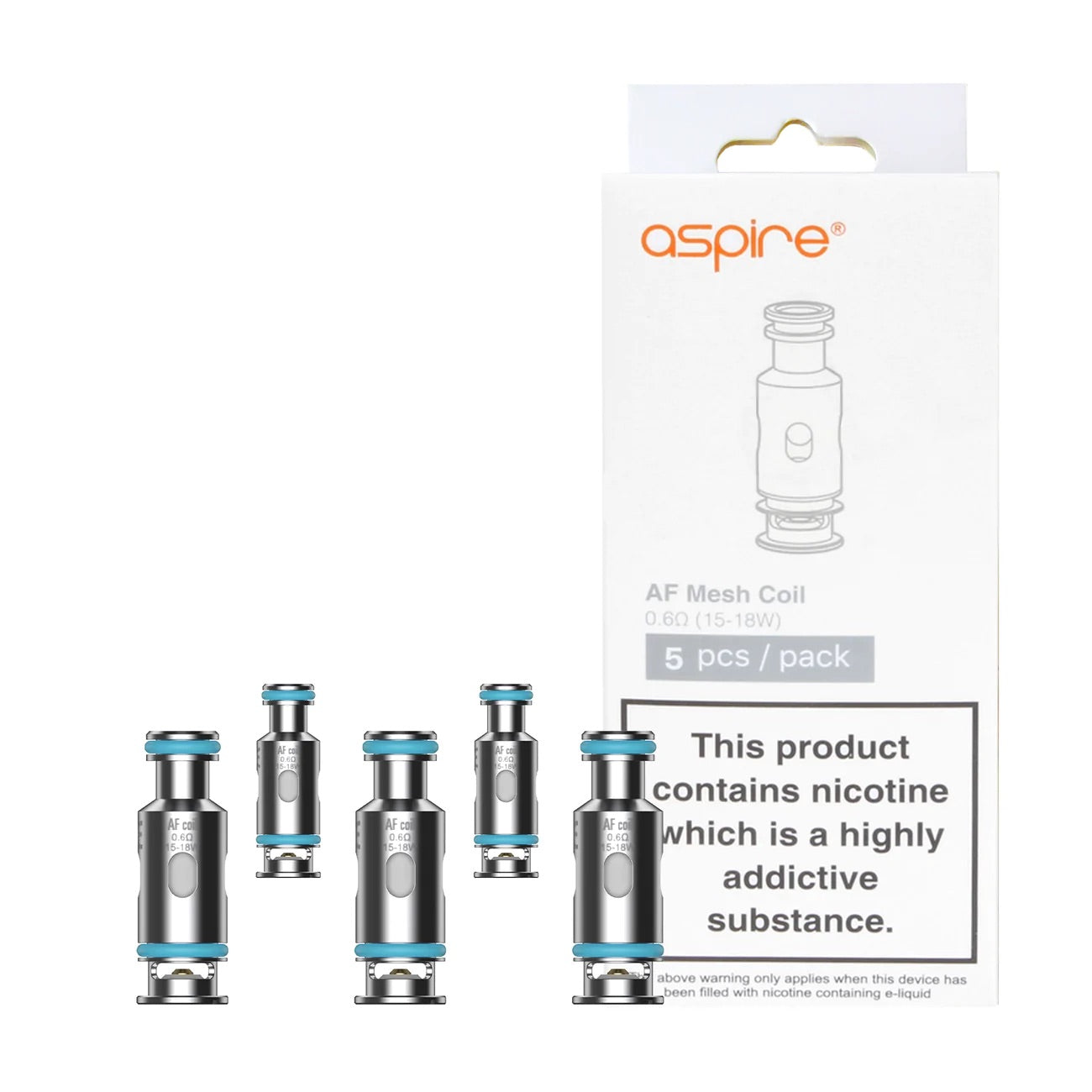Flexus AF 0.6 Ohm Mesh Coils by Aspire - Naturevape Ltd
