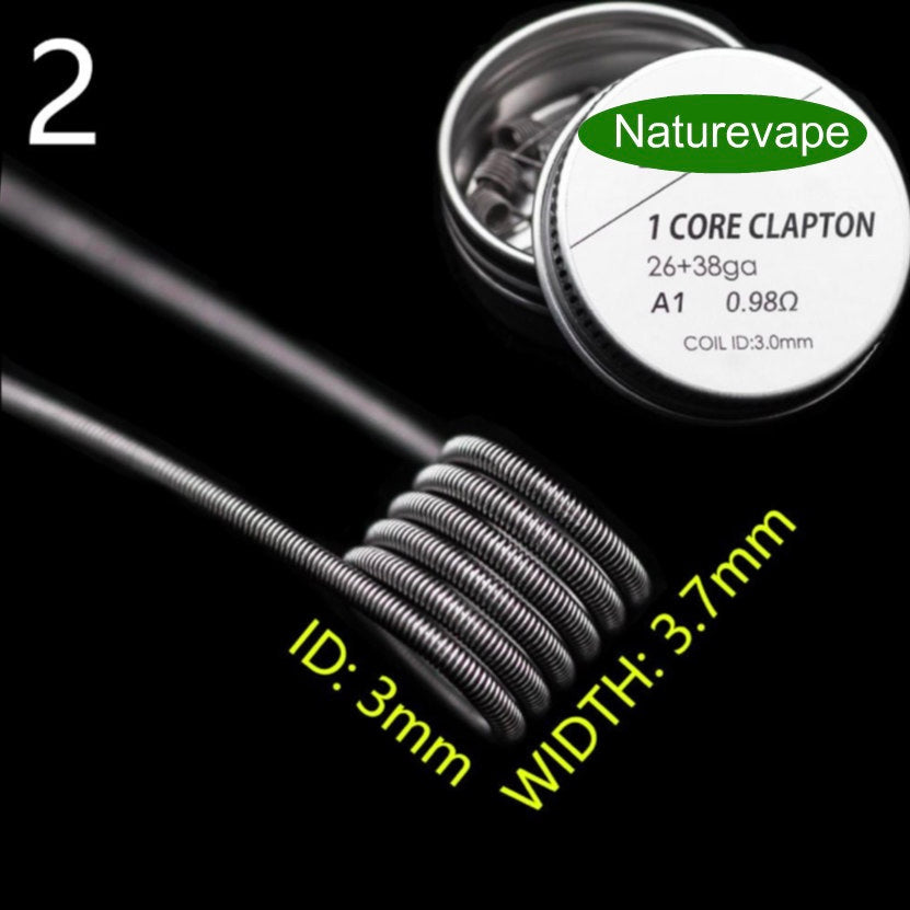 Naturevape Single Core Clapton Coil Kanthal A1 - Naturevape Ltd